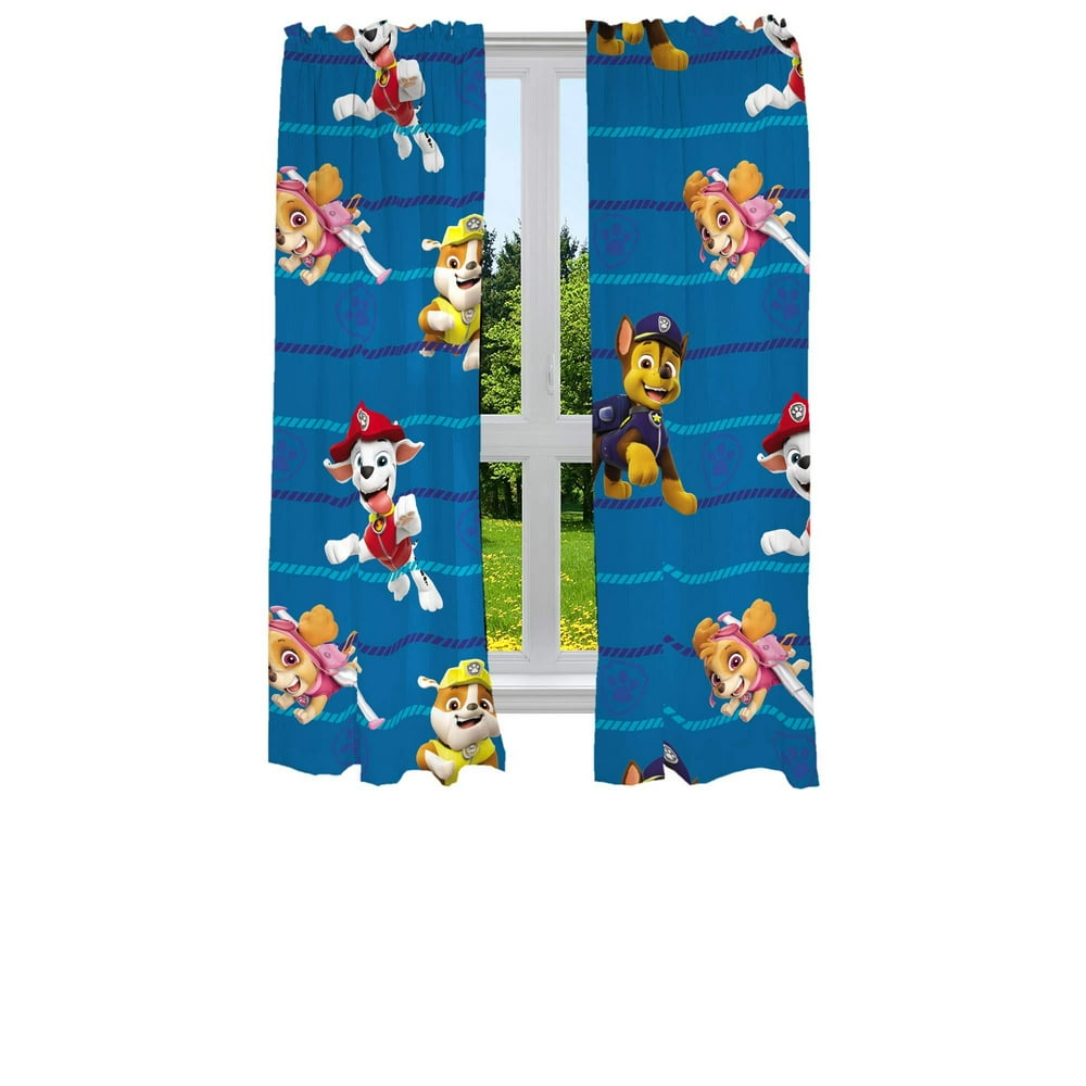 Franco Kids Room Window Curtains Drapes Set, 82" x 63", Paw Patrol 82 ...