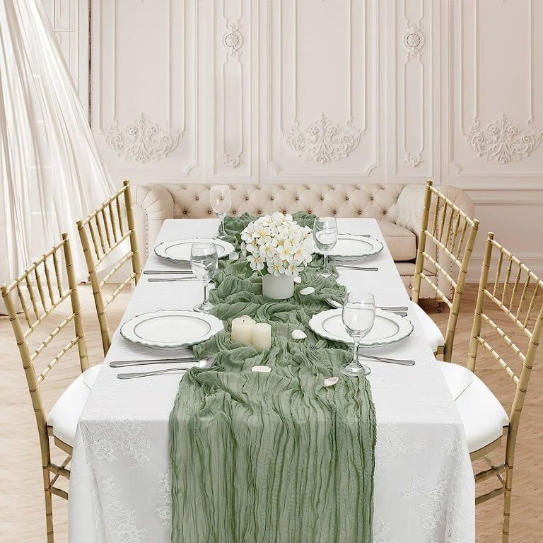 Sage Green Table Linens