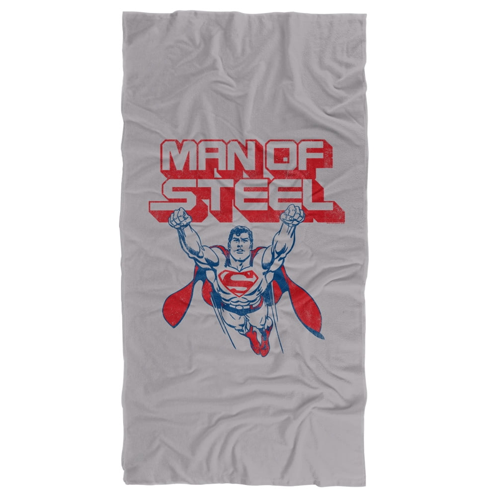 Superman Steel Retro Officially Licensed Beach Towel 30' X 60 ...