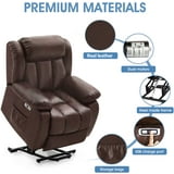 Dual Motor Large Power Lift Recliner Chair with Massage and Heating ...