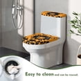 HELLHERO Halloween Pumpkin Leopard Print Bathroom Set Toilet Seat ...