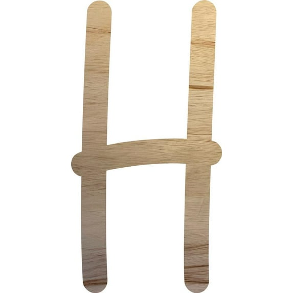 Wooden Letter Craft H Shape, Paintable 20'' Tall Wood Alphabet DIY ...