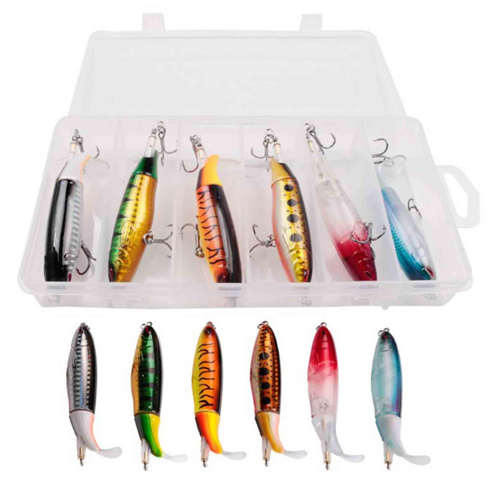 Kit De Hélice Topwater De 6 Piezas, 10 Cm, Duro, Con Anzuelos Y (Lápiz ...