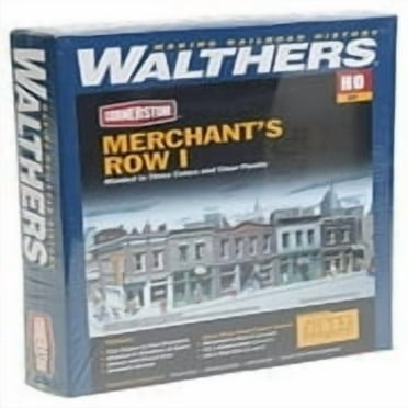 Walthers Cornerstone N Scale Building Kit, Merchant's Row I, 7-1/2 x 3 ...