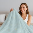 Blue Starry Sky Throw Blanket for Couch Modern Minimalist Watercolor ...