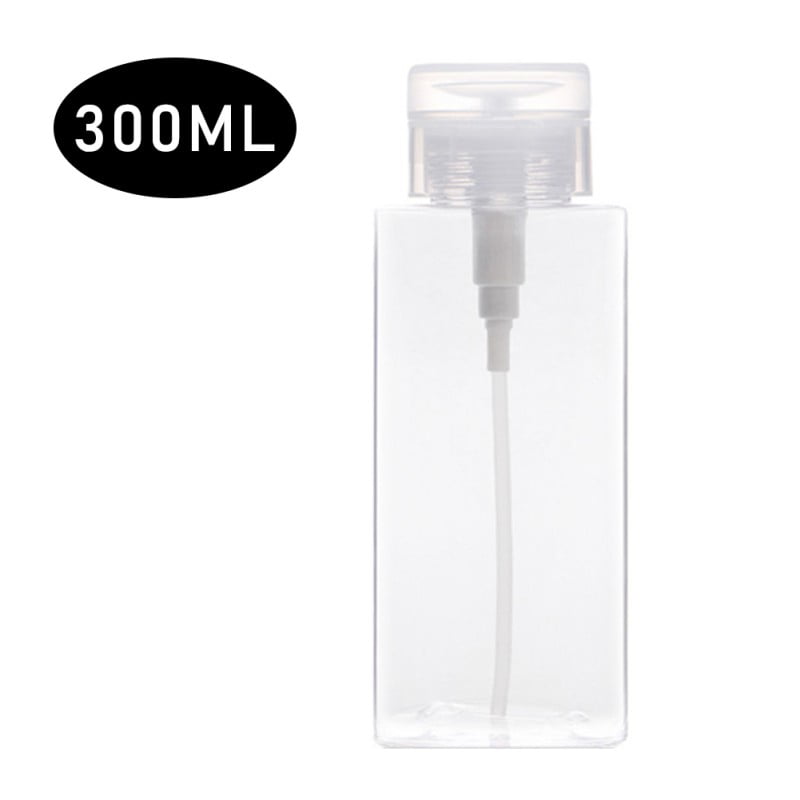 2 Pack Push Down Empty Lockable Pump Dispenser Bottle, 300ML ...