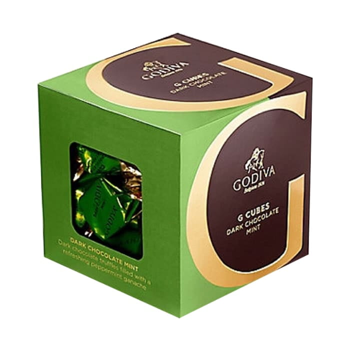 Godiva G Cube Dark Chocolate Mint 22 ea - Walmart.com
