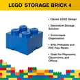 LEGO Storage Brick 4, Bright Blue - Walmart.com