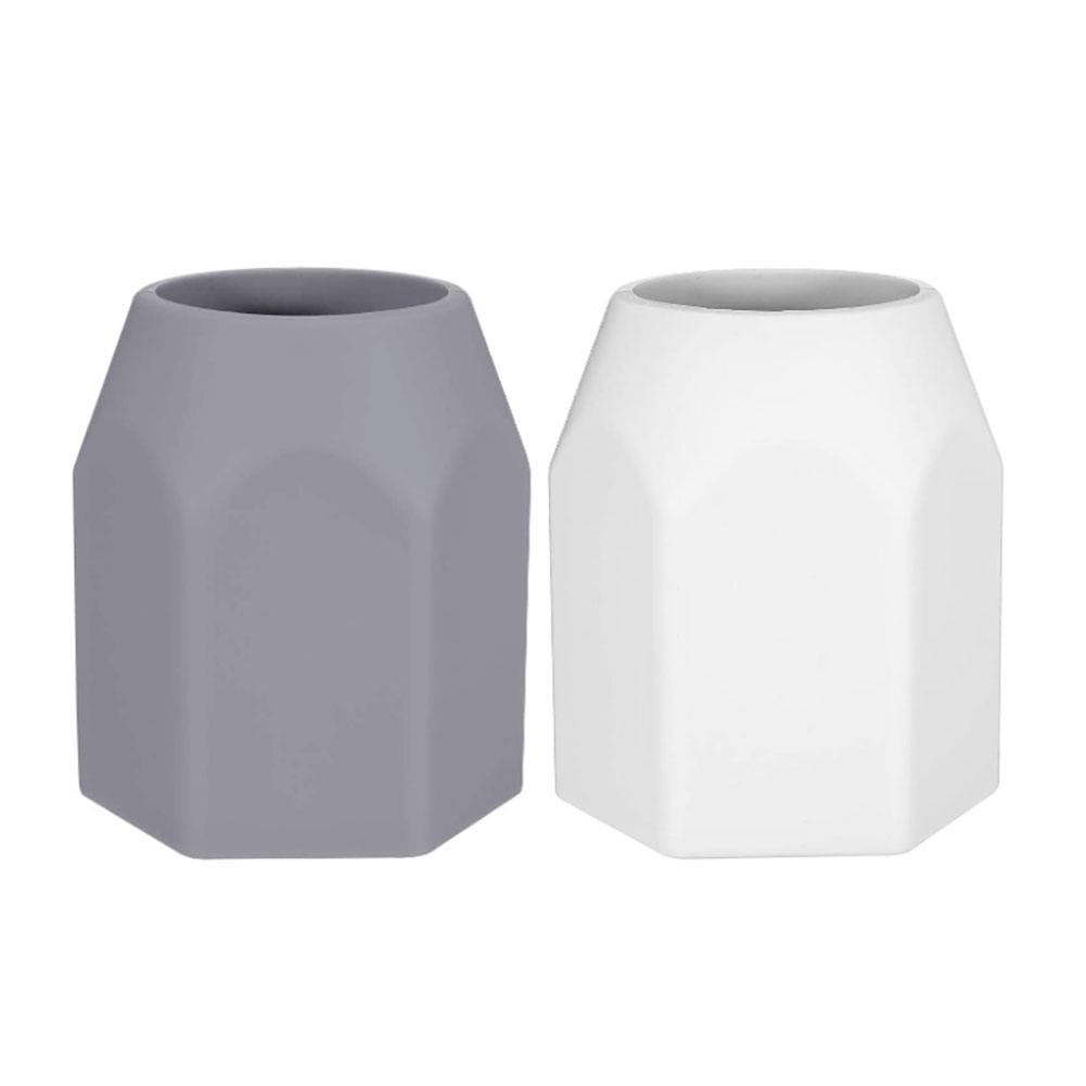 Silicone Pen Holder, Hexagon Office Study Stationery Box Storage Pen ...