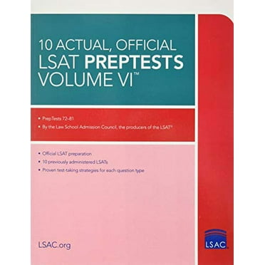 10 Actual, Official LSAT Preptests Volume V: (Preptests 62-71 ...