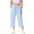 Satankud Women's Cargo Capris Hiking Pants Lightweight Quick Dry ...