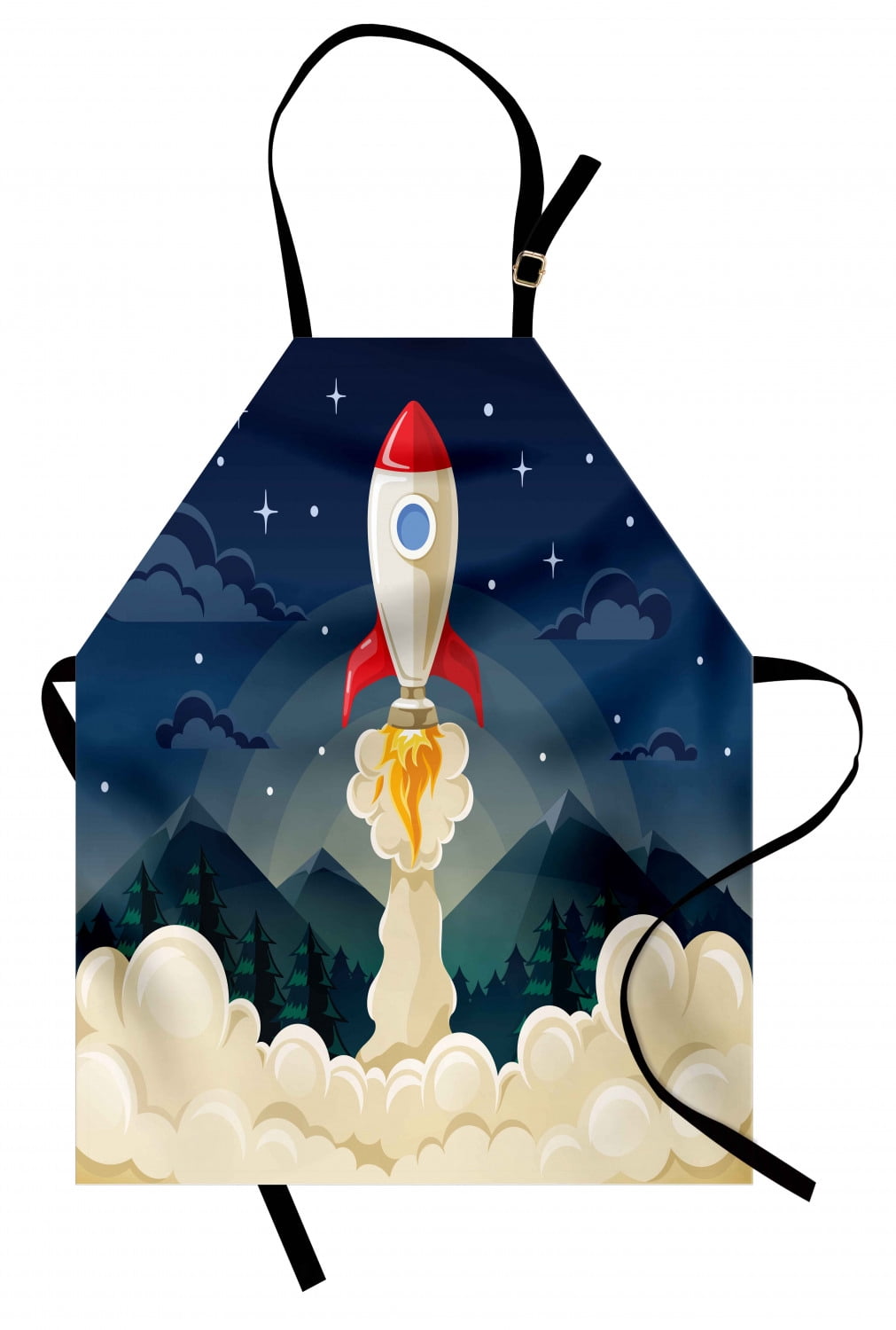 Outer Space Apron, Rocket Taking of to Explore the Universe Woodlands ...