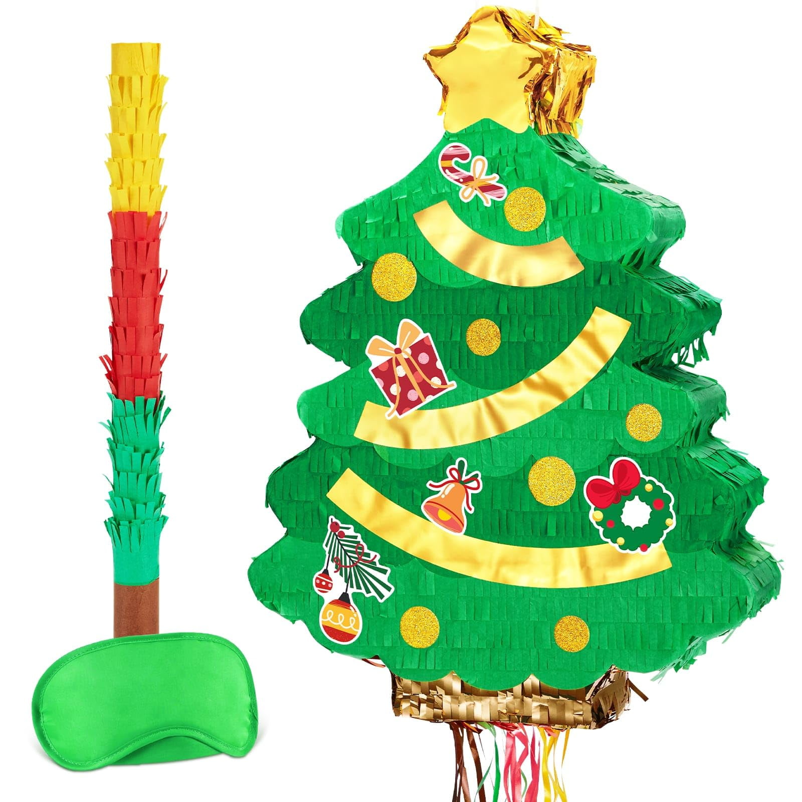 Piñata WERNNSAI, árbol de Navidad, 42 cm x 32 cm, juego de fiesta ...