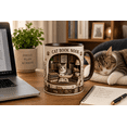 Cat Bookshelf Mug Cozy Book Lover Gift for Cat Moms, Readers & Library ...