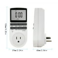 Dcenta Digital Timer Switch Socket Digital Electronic Timer Switch Lcd