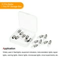 Uxcell E10 Screw Base Miniature Bulbs 30V/3W Warm Yellow Light Mini ...