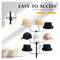 Hat Booth Display, Adjustable Iron Rack Booth, Rotating Display 35 ...