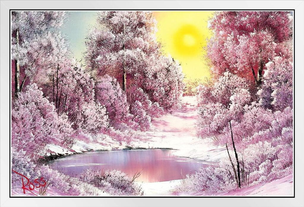 Bob Ross Winter Sun Art Print Painting Bob Ross Poster Bob Ross ...