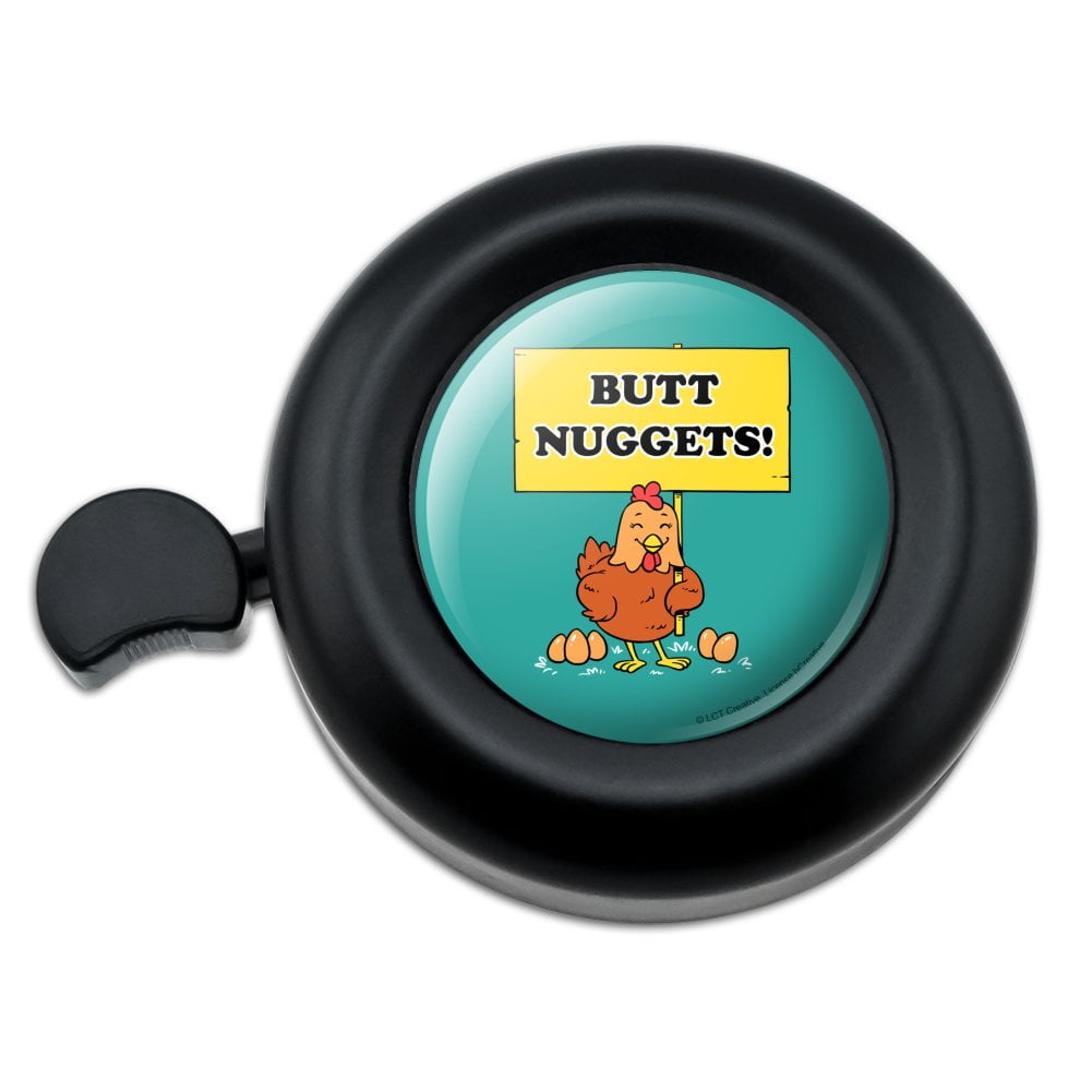 Butt Nuggets Chicken Eggs Funny Humor Bicycle Handlebar Bike Bell ...