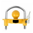 Universal Hitch Tow Ball Trailer Coupling Coupler Safety Antitheft Lock ...