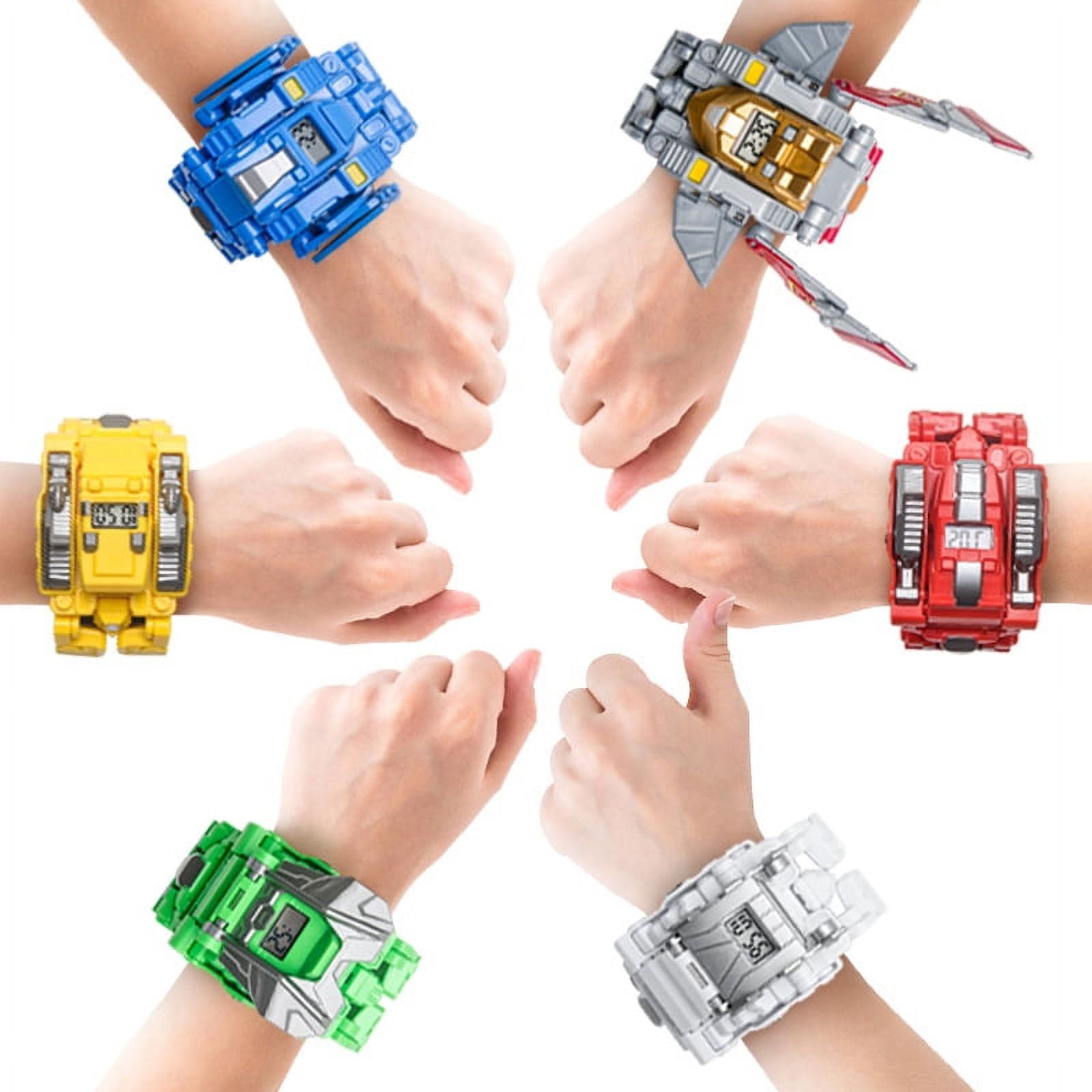 Reloj electrónico transformable para niños Reloj robot transformable de ...