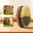 Fruit & Vegetable Cleaning Brushes with Acacia Wood Handle Natural Half ...