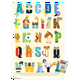 Disney Characters as the Alphabet Wall Poster with Push Pins, 22.375" x ...