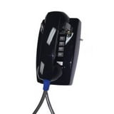 Teledynamics ITT-2554-ARC-BK Wall Phone with armored - Black - Walmart.com