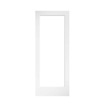 Free Shipping! 32 in. x 80 in. x 1-3/8 in. Frosted Glass 1-Lite Shaker ...
