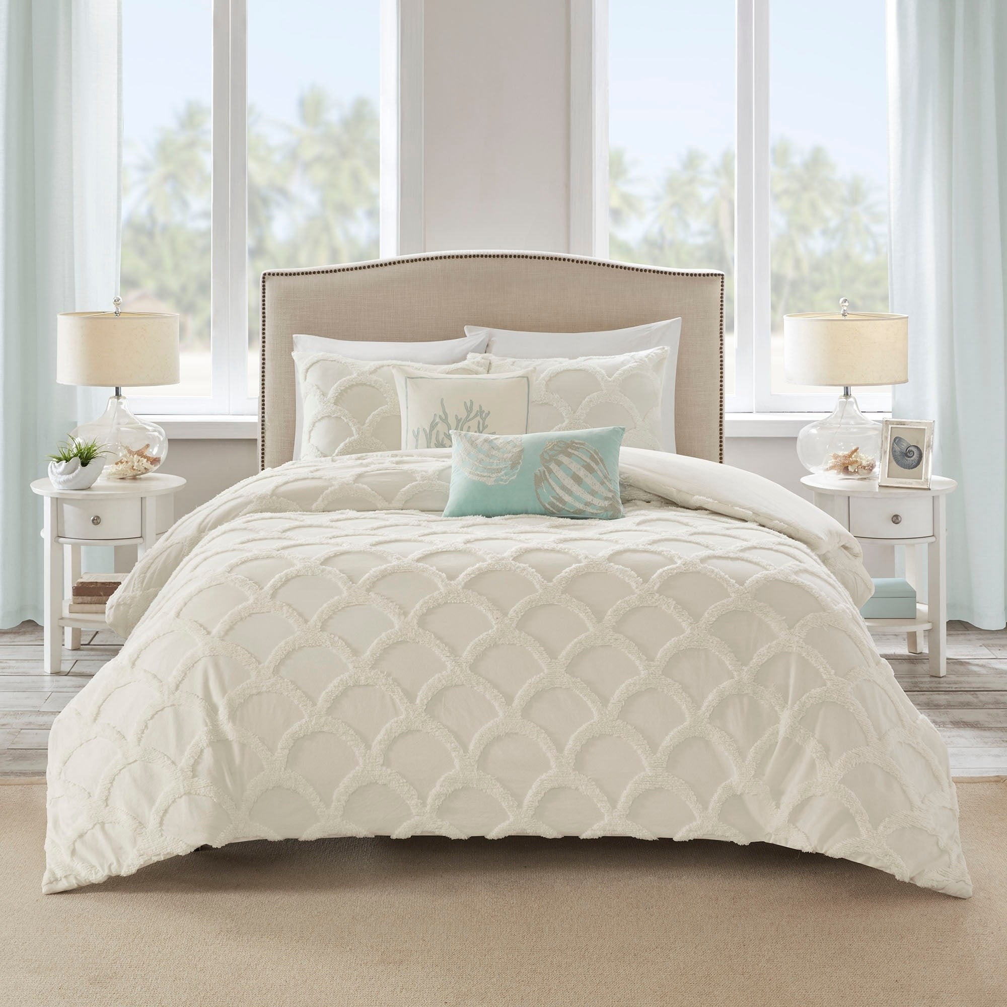 Harbor House Cannon Beach 3 Piece Cotton Chenille Comforter Set ...
