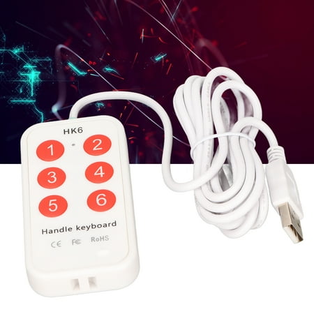 USB 6 Keys Programmable Keypad, Multifunctional Mechanical Gaming Keypad, Macro Programming ...