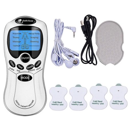 Electric Tens Unit Digital Therapy Machine Electrodes Massage Device ...