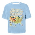 250 Anniversary USA Shirts for Kids Girls USA American Flag Crop Tops ...