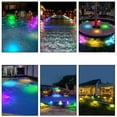 Kdkad Solar Submersible LED Lights with Remote, Changing Multicolor ...