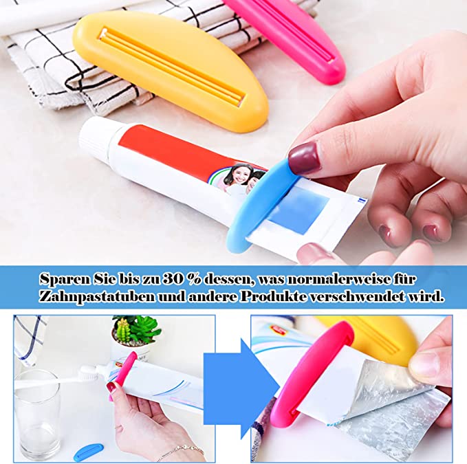 9 Pieces Toothpaste Dispenser Cream Tube Squeezer Hand Cream Hobby Room ...