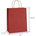 Bags 8x4.25x10.5 25 count Red Paper Bags with Handles , for Retail ...