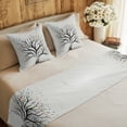 Bed Runner for Cal King Size Bed, Music Tree 3 Pcs Bedding Runner Set ...