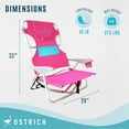 Ostrich 3-in-1 Reclining Chair & Ladies Comfort On-Your-Back Beach ...