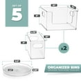 Sorbus Laundry Organizer Set Large Bin Open Front - Clear Organizer Bins for Laundry ...