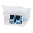 IRIS USA, Easy Access Men's Plastic Shoe Storage Box, Clear - Walmart.com
