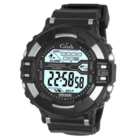 Watches, Digital Outdoor Sport Watch Multifunction Waterproof Digital ...