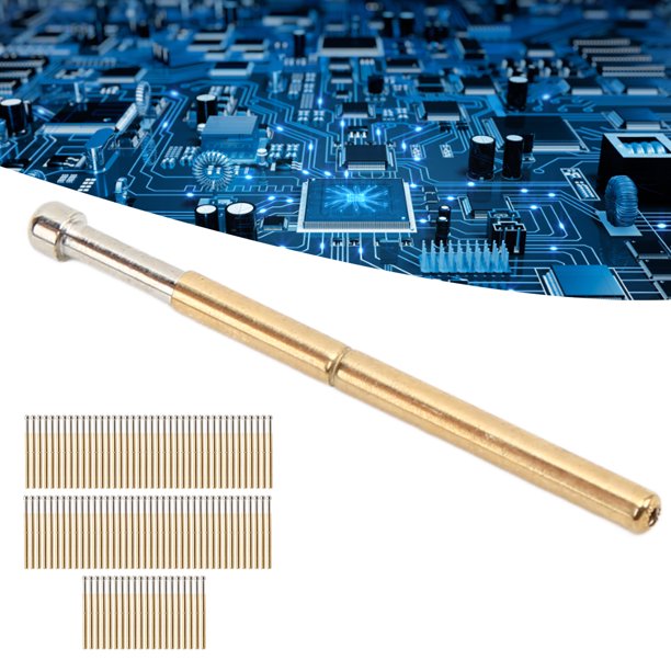 Probe Pins, 100 Pcs PCB Probe Pins Tapered Head Pogo Pin Test Tools ...