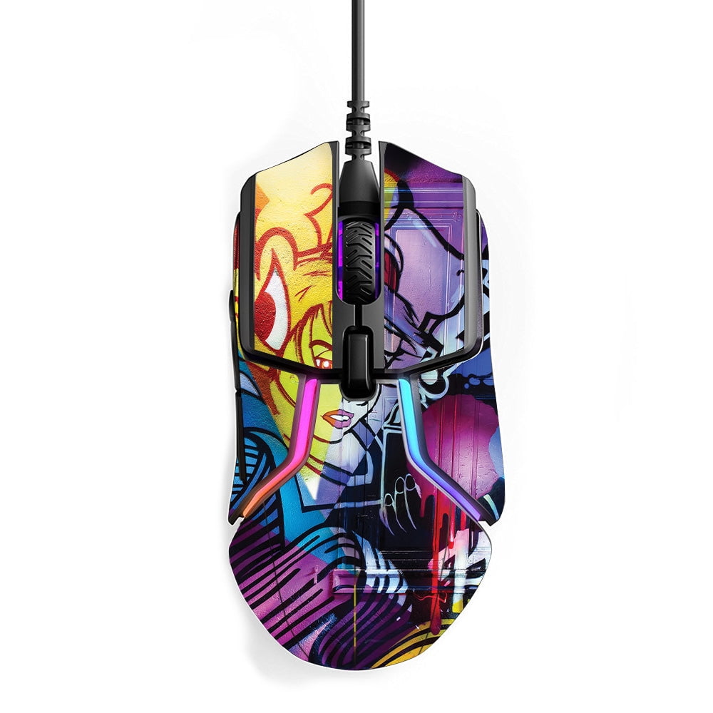 Skin Decal Wrap Compatible With SteelSeries Rival 600 Gaming Mouse ...