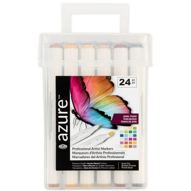 Royal & Langnickel - Azure Dual Tip Alcohol Marker Set 40pc - Basic ...