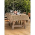 60x120 Inch Outdoor Tablecloth with Umbrella Hole Zipper Rectangle ...