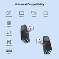 LINYAN-USB 3.0 Adapter 90 Degree Male to Female Coupler Connector Plug ...