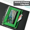 MoKo 3 Ring Binder Pouch with Zipper, Large Colorful Binder for Storing ...