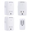 Link2Home Wireless Remote Control Outlet, Compact Plug, 100ft Range ...