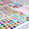 Rhinestone Stickers Self-Adhesive, 2 Set Gems for Crafts Bling Jewel ...