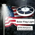 KingFurt Solar Powered Light USA Flag Pole Light Automatic Sensor 26 ...